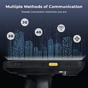 MUNBYN 2023 New Android Barcode Scanner, Android 10 Scanner, Zebra SE4710, QR, 2D Android Scanner, Numeric Keypad, WiFi, 4G, Android Barcode Scanner Pistol Grip for Warehouse Inventory