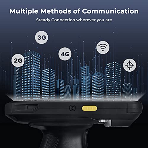 MUNBYN 2023 New Android Barcode Scanner, Android 10 Scanner, Zebra SE4710, QR, 2D Android Scanner, Numeric Keypad, WiFi, 4G, Android Barcode Scanner Pistol Grip for Warehouse Inventory