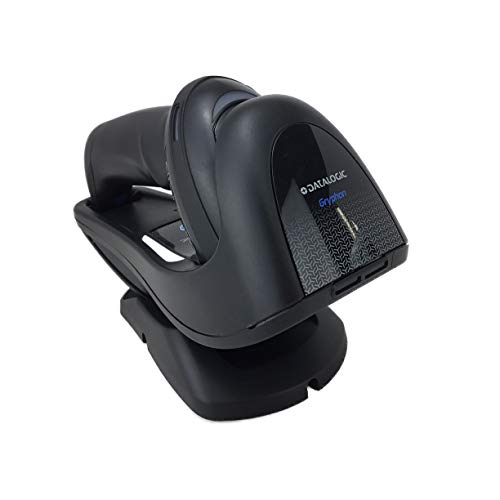 Datalogic Gryphon GBT4500 Omnidirectional 2D/1D Wireless Bluetooth Barcode Scanner/Imager, Includes Adjustable Cradle and USB Cord (GBT4500-BK-BT)