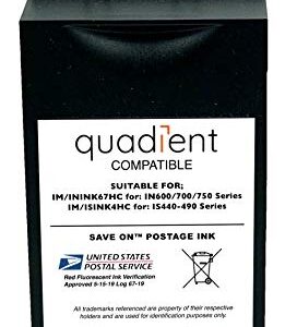 Save On Postage Ink Compatible ININK67HC Quadient Neopost Compatible Ink Cartridge - high Capacity for in Series 600/700/750 Mailing Machine Bases