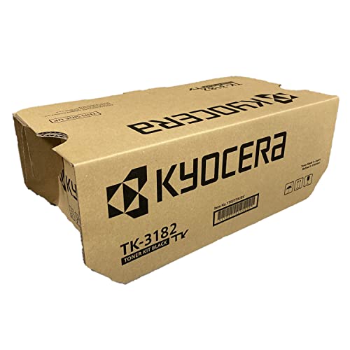 Kyocera TK-3182 Black Toner Cartridge for M3655idn / P3055dn Laser Printers, Up to 21000 Pages, Genuine (1T02T70USV)