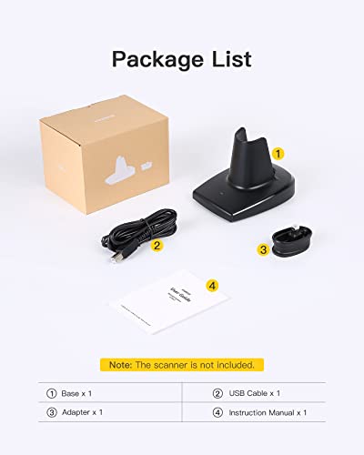 Inateck Barcode Scanner Charging Base, Easy to Use, Suitable for BCST-60, BCST-70, BCST-73, P6 and P7, Scanner Not Included