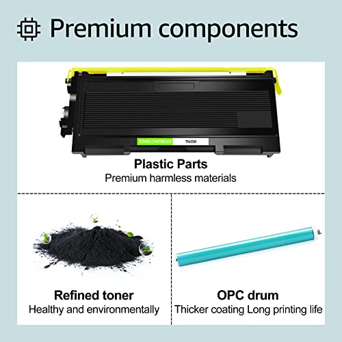 greencycle 1 Pack TN350 TN-350 Black Toner Cartridge Replacement Compatible for Brother MFC-7420 MFC-7820n DCP-7020 Printers