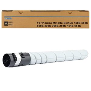 1-pack compatible konica minolta tn516 tn515 tn514 tn513 tn512 tn324 tn326 black toner cartridge works with konica minolta bizhub 308e 458e 558e 658e 368e 454e 554e printer toner 29k pages high-yield