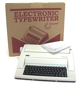 nakajima wpt-150 typewriter with dust cover not recomended for office use