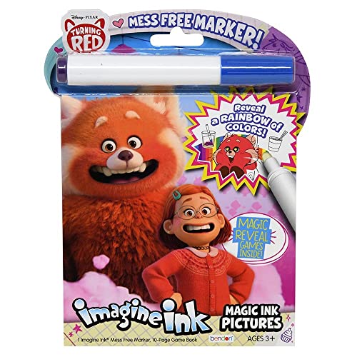 Bendon Imagine Ink Turning Red Magic Ink Pictures and Game Book with Mess Free Marker