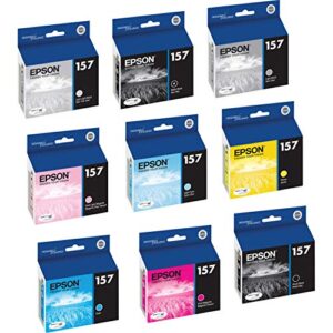 epson complete ink cartridge set for stylus photo r3000 printer #ieskr3000c