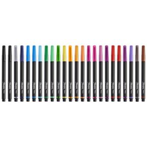 SHARPIE Pens, Felt Tip Pens, Fine Point (0.4mm), Assorted Colors, 24 Count