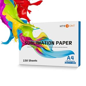 htvront sublimation paper 8.5 x 11 inches – 150 sheets sublimation paper compatible with inkjet printer 120gsm