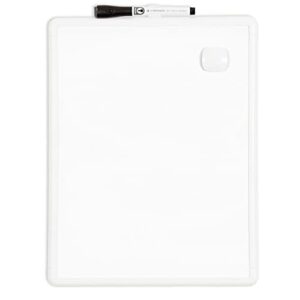 u brands contempo magnetic dry erase board, 11 x 14 inches, white frame