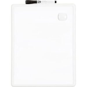 U Brands Contempo Magnetic Dry Erase Board, 11 x 14 Inches, White Frame