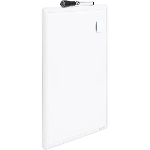 U Brands Contempo Magnetic Dry Erase Board, 11 x 14 Inches, White Frame