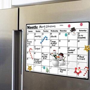 fridge calendar magnetic dry erase calendar whiteboard calendar for refrigerator planners 16.9 inches x 11.8 inches