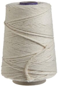 regency wraps cotton butchers cooking twine for meat trussing, food prep, natural, 500 ft cone (pack of 1)