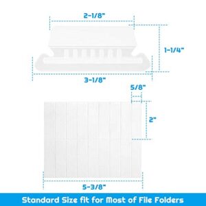 File Folder Tabs, Selizo 100 Sets Hanging File Folder Labels 2" Tabs and Inserts for Hanging Files