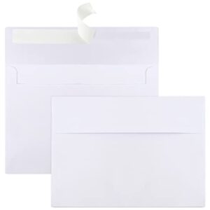 50 packs 5×7 envelopes, white a7 envelopes, 5×7 envelopes for invitations, printable invitation envelopes, envelopes self seal for weddings, invitations, photos, postcards, greeting cards, mailing