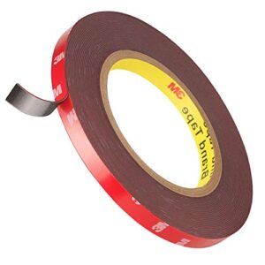 double sided tape, heavy duty mounting tape, 33ft x 0.4in adhesive foam tape 3m quality for home office car automotive decor