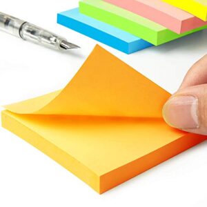 8 Pads Pop Up Sticky Notes 3x3 Refills Bright Colors Self-Stick Notes Pads Super Adhesive Sticky Notes Great Value Pack