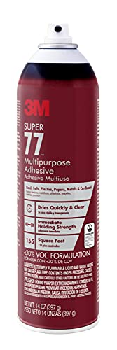 3M Super 77 Multipurpose Spray Adhesive, Low VOC, 14 oz.