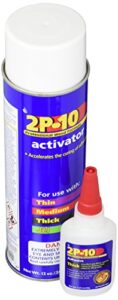 fastcap 2p-10 super glue adhesive 2.25 ounce thick and 12 ounce activator combo pack, 1 pack (combo)