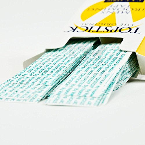 Vapon Topstick 1" X 3" - 50 Strips in each box (2 boxes) Hypo-Allergenic All Purpose Clear Double Tape