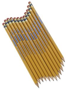 write dudes usa gold premium cedar no. 2 pre-sharpened pencils 12-count (ddr56)