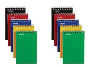 staples top bound memo books, 3″ x 5″, 10/pack (10 pack)