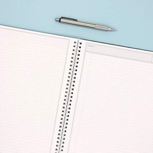 Blue Sky Notes Professional Notebook, Flexible Cover, Twin-Wire Binding, 8.5" x 11", Gray