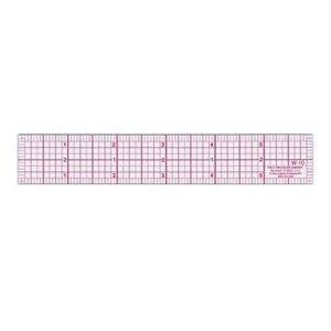 westcott 8ths graph ruler, 1 x 6″, transparent (w-10)