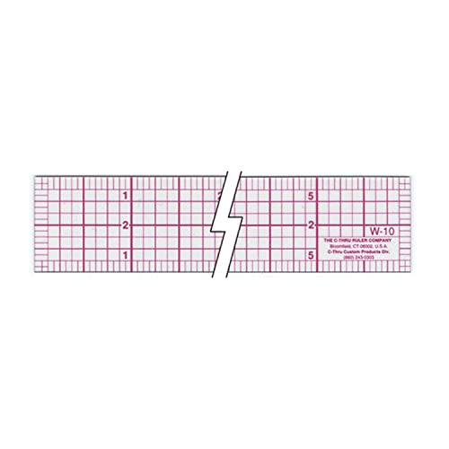 Westcott 8ths Graph Ruler, 1 x 6", Transparent (W-10)