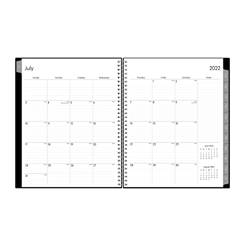 Blue Sky 2022-2023 Academic Year Weekly & Monthly Planner, 8.5" x 11", Flexible Cover, Wirebound, Enterprise (130609-A23)