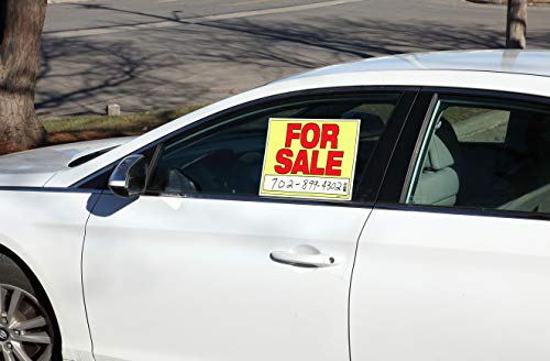 Sunburst Systems For Sale Sign for Cars, Trucks, Garage Sales, Business Sales 11H x 14W, Red-Yellow-Black