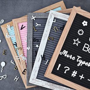 Felt Letter Board with Letters, Pre Cut & Sorted 725 Letters, First Day of School Board, 10x10 Inch Changeable Letter Boards Message Board, Classroom Decor Farmhouse Wall Decor Sign Board, Baby Announcements