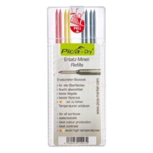 pica dry pencil refills set, 4020, assorted colors