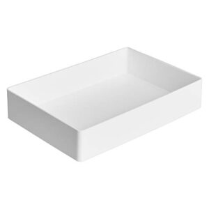 amazon basics plastic desk organizer – accessory tray, white