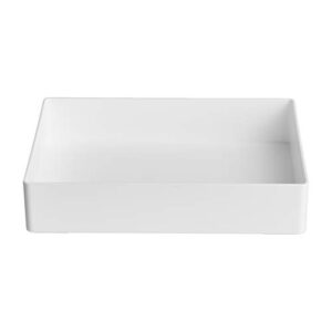 Amazon Basics Plastic Desk Organizer - Accessory Tray, White