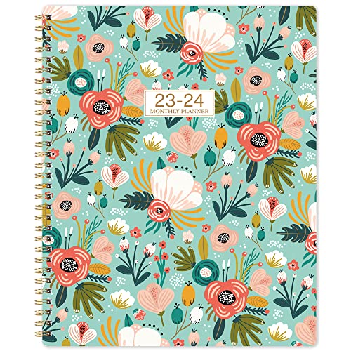 2023-2024 Monthly Planner/Calendar - Monthly Planner 2023-2024 from JUL. 2023 - DEC. 2024, 9" x 11", 2023-2024 Planner with Tabs & Pocket, Contacts and Passwords, Twin-Wire Binding, Perfect Organizer