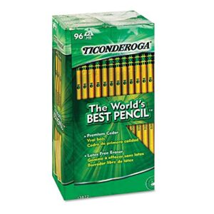 product of ticonderoga woodcase pencil, hb #2, yellow barrel, 96ct. – [bulk savings]