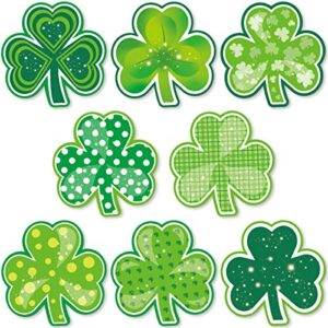 shamrock cutouts clover for st. patrick’s day decoration 40 pcs