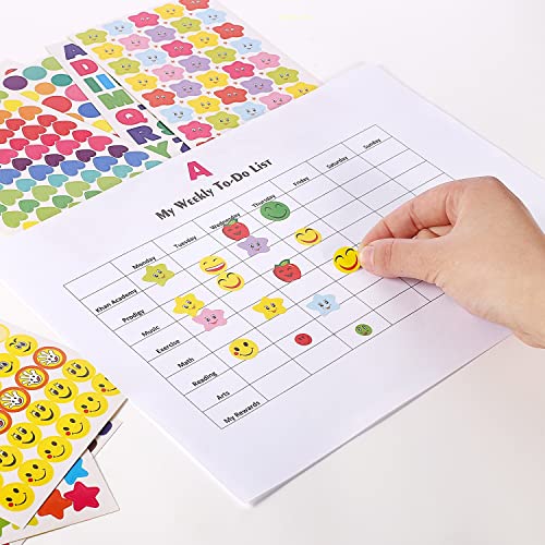 Small Stickers for Kids Toddlers – 5800 Pcs MoCeYa Assorted Stickers for Toddlers, 100 Bulk Sticker Sheets Reward School Stickers for Students, Back to School Supplies