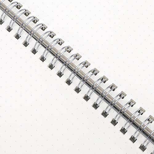 RETTACY Dot Grid Notebook Spiral 3 Pack- Bullet Dotted Journal Spiral Notebook,480 Pages Total,100gsm Thick Paper,5.7" x 8.3"