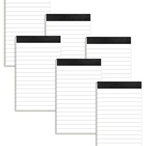 6 Pack Small Notepads Refills Memo Pads 3 x 5 Inch Lined Writing Note Pads with 30 Sheets Note Pad Paper in Each Pad Mini Pocket Notebook Refills for Taking Notes and Reminders Organization Planning