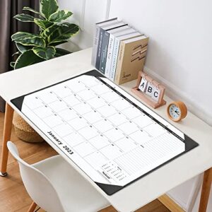 Nekmit Large Desk Calendar 2023 with Desk Protecting Pad, Runs From Now - Jun 2024, 22" x 17" Desk Pad Calendar for Life Planning or Organizing