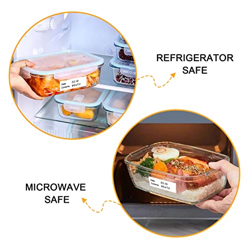 Labelebal 500pcs Food Labels,1 x 3 Inch Freezer Labels Removable for Food Containers, Mason Jar Labels, No Residue Food Storage Labels Perfect for Kitchen