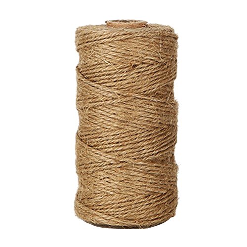 Shintop 328 Feet Natural Jute Twine Best Industrial Packing Materials Heavy Duty Natural Jute Twine for Arts and Crafts and Gardening Applications (328 Feet Twine)