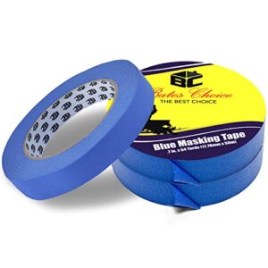 bates- painters tape, 0.7 inch paint tape, 3 pack of painter tape, painting tape, masking tape, blue masking tape, painting supplies, wall safe tape, paint tape, blue painter tape, tape for drop cloth