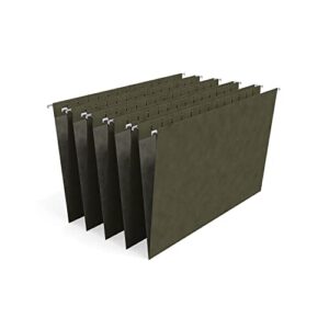 staples 521252 hanging file folders legal size standard green 25/box (521252)