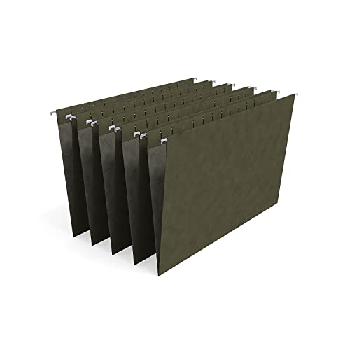 Staples 521252 Hanging File Folders Legal Size Standard Green 25/Box (521252)