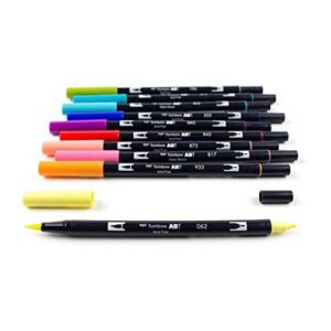 Tombow Pen Retro Dual Brush Markers, 10-Pack, 10 Piece