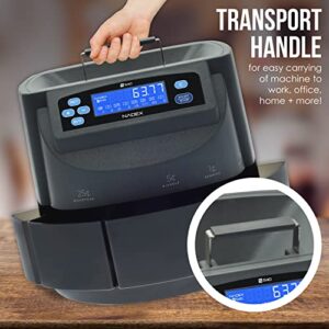 Nadex S540 Pro | Coin Counter, Sorter, and Wrapper | Sorts up to 300 Coins Per Minute | Comes with 48 Preformed Wrappers